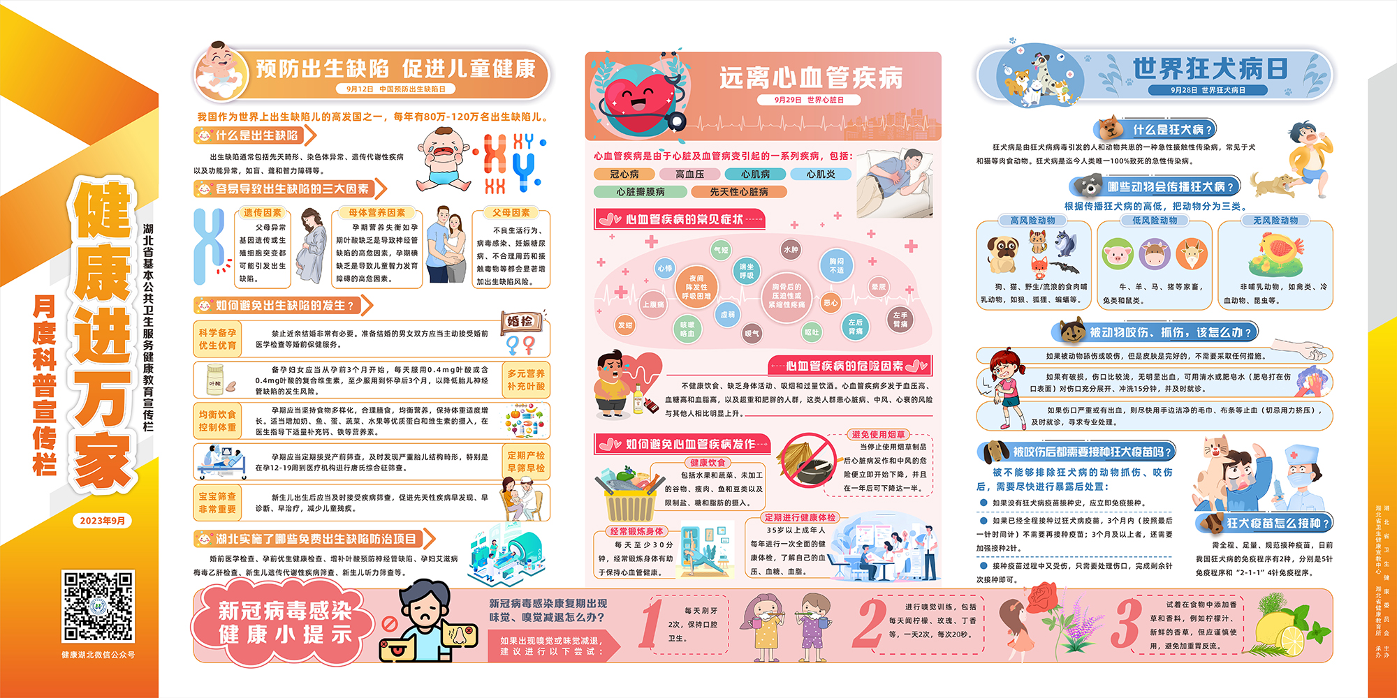 健康进万家科普宣传栏2023年9月 -湖北省卫生健康委员会